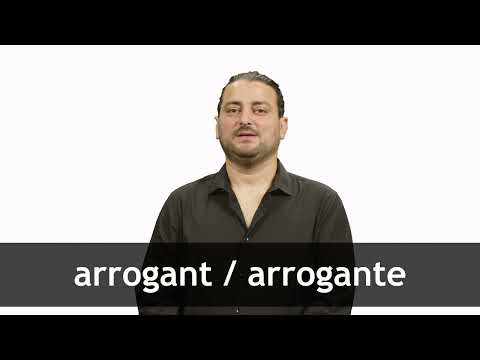 English Translation of “ARROGANT” | Collins French-English Dictionary
