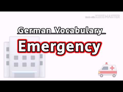 German Vocabulary: Emergency | GerMangyan