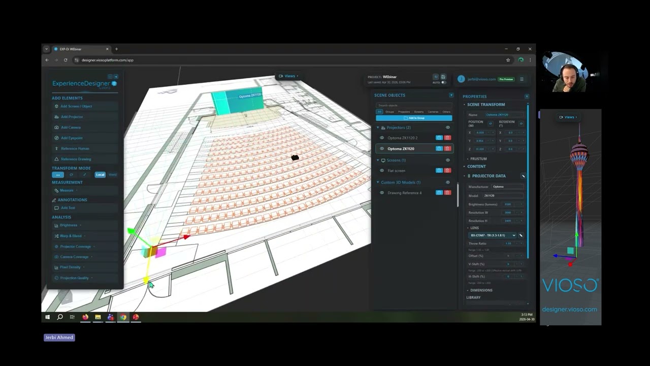 VIOSO Experience Designer - Adding Reference Drawings and More Complex Screens