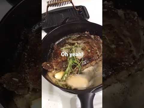 Cast Iron seared Ribeye Steak