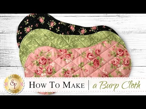 How to Make a Flannel Burp Cloth | a Shabby Fabrics Sewing Tutorial