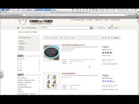 Tutorial for New TPT Sellers on Free Clip Art