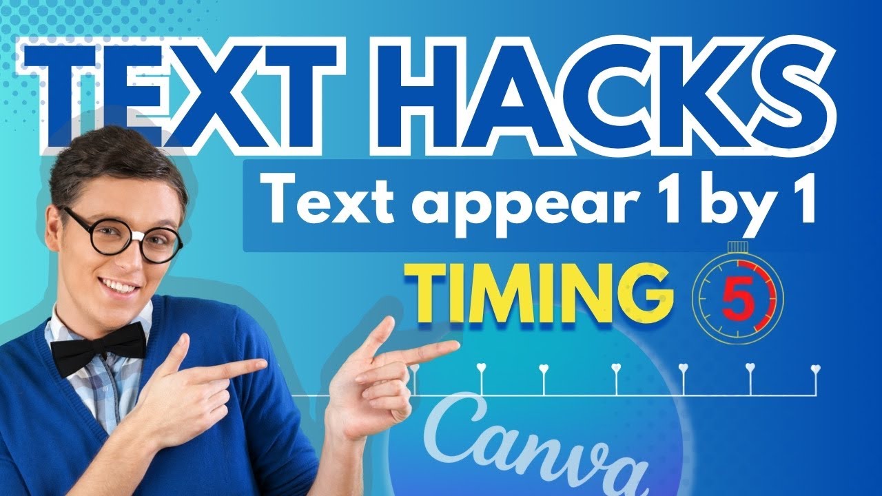 CANVA ANIMATION: How to Make Text Appear One by One & Time Control it!