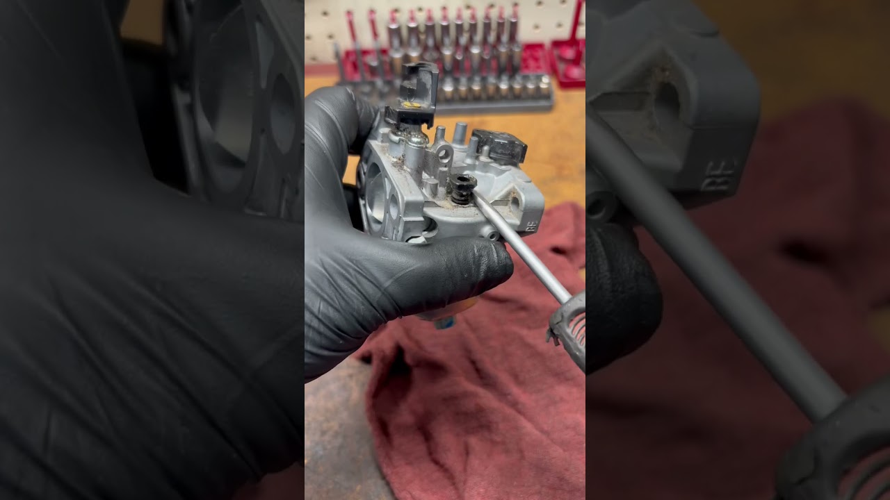 Engine not idling properly? Cut the pilot jet off.