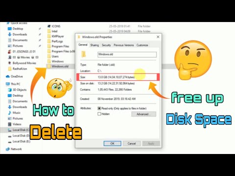 How to Delete "Windows.old" folder from "C - Drive" after Upgrade Windows 10 !