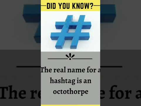 You'll never guess the Real name for a Hashtag