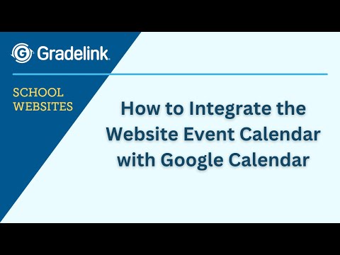 How to Integrate the Website Event Calendar with Google Calendar