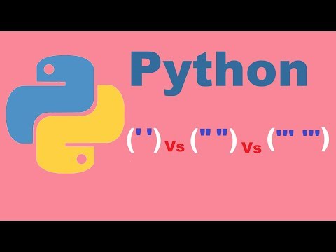 Single vs Double vs Triple quotes in python | Python tutorial from two lazy programmers