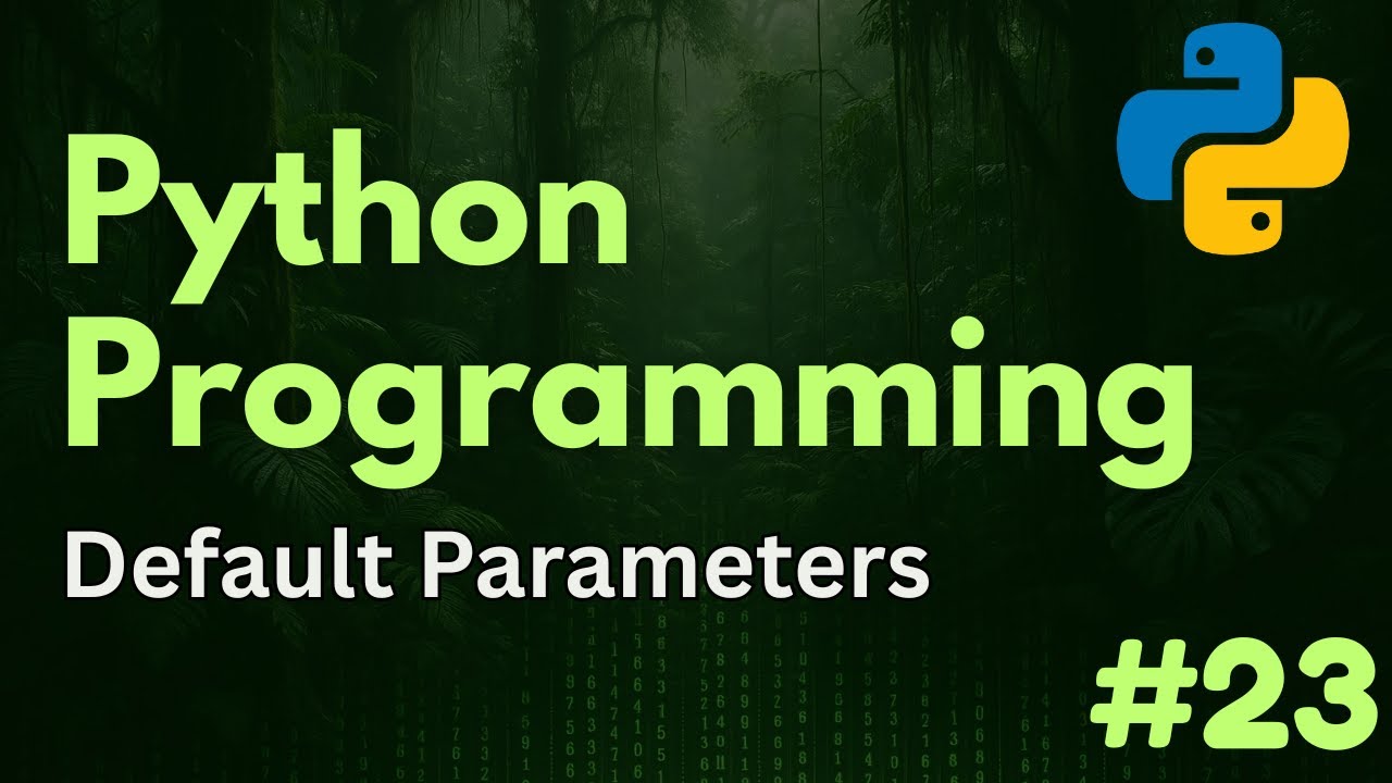 Default Parameters | Python Programming Ep. 23