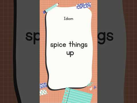 English Idiom and Meanings | spice things up with sound π #shorts #youtubeshorts