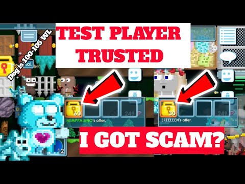 TEST PLAYER TRUSTED GROWTOPIA I GOT SCAM? + FREE COMENT WORLD - Growtopia | WRLiveTube