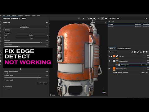 Fix Substance Painter Edge Detect Generator Not Working