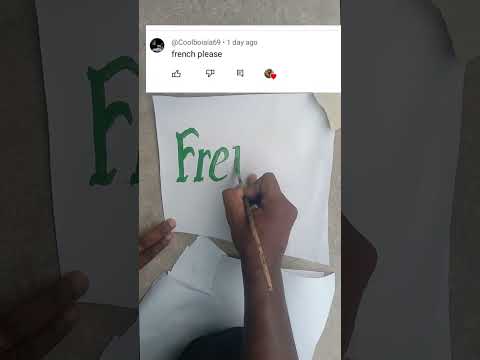 french name written by artist 👍🥰#art#namemeaning