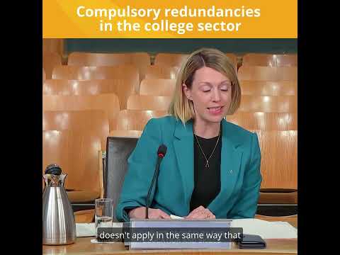 Compulsory redundancies policy in the college sector