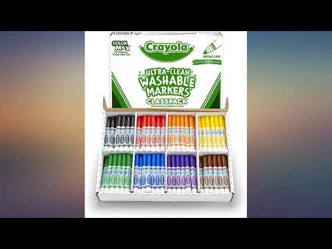 Crayola Bulk Broad Line Washable Markers, School Supplies Classpack, 200 Count, review