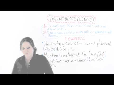 English Punctuation: The Usage Of Parentheses