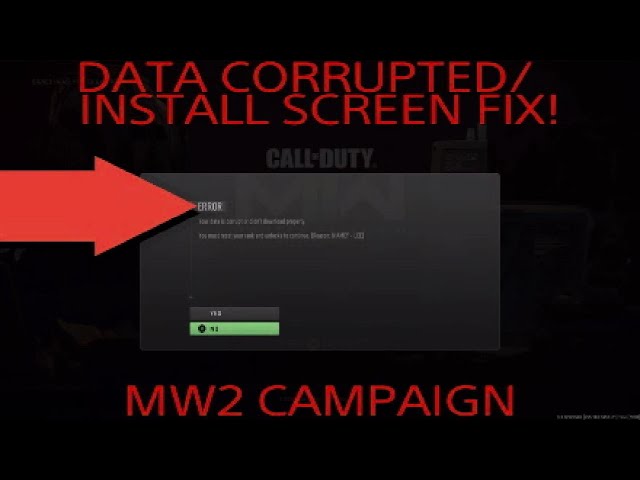 Modern Warfare 2 'Data is Corrupt' error: How to fix, possible reasons, and more
