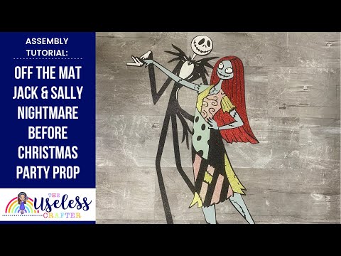 Off The Mat Jack and Sally Nightmare Before Christmas | Assembly Tutorial | The Useless Crafter