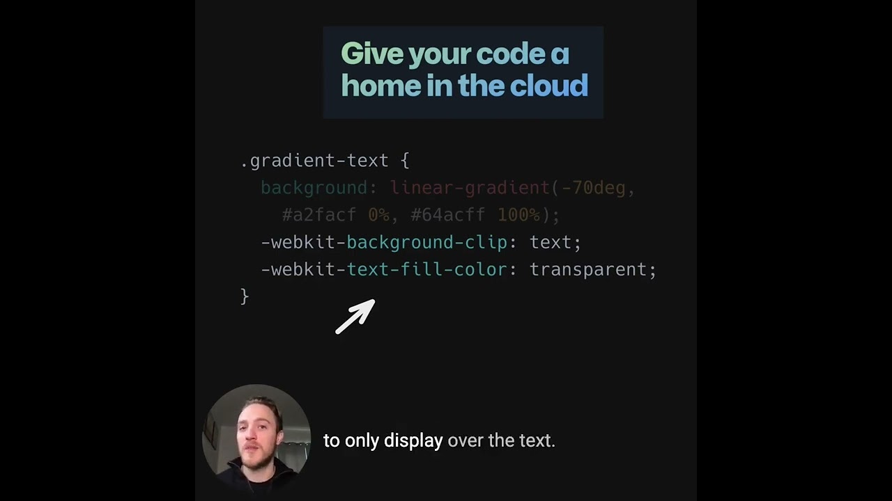 How github.com makes their beautiful text gradient effects in CSS