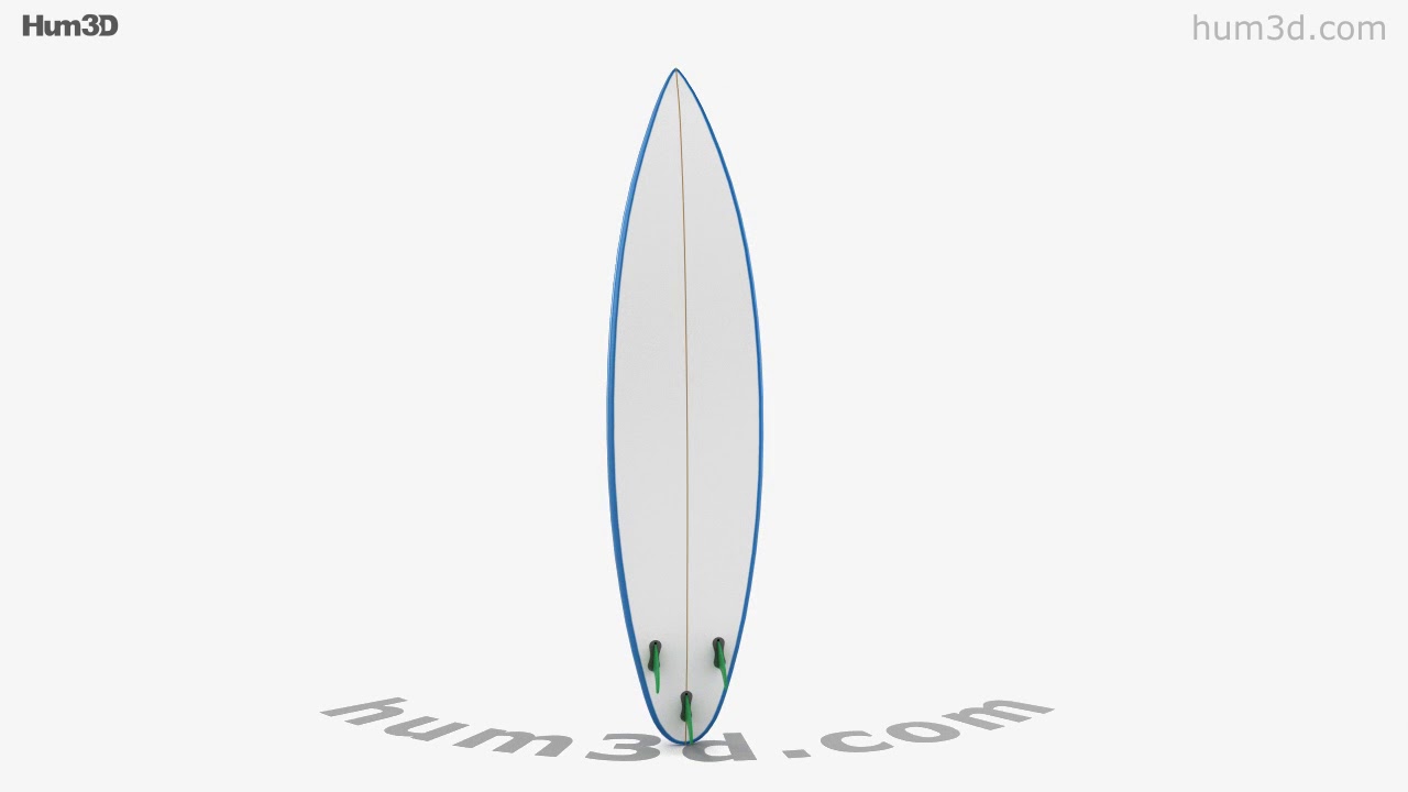 Surfboard 3D model by 3DModels.org