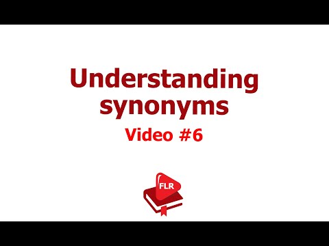 Synonyms video #6