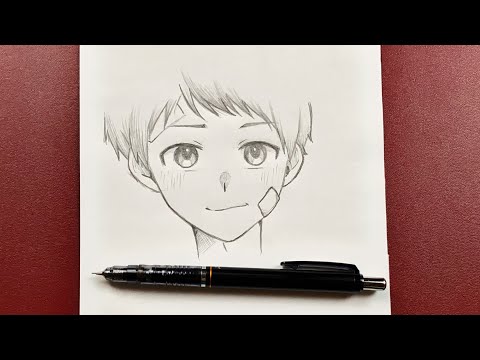 How to draw cute anime boy | easy step-by-step