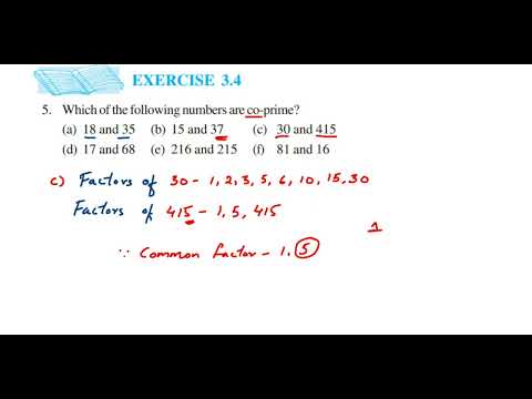 Which of the following numbers are co-prime?(a) 18 and 35 (b)15 and 37 (c) 30 and 415(d)17 and 68