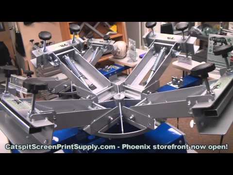 Screen Printing Press: Ranar 4 Color 2 Station Bench Top Rotary | Learn ...