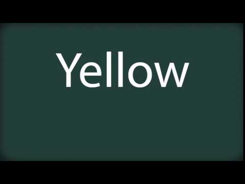 How to pronounce Yellow