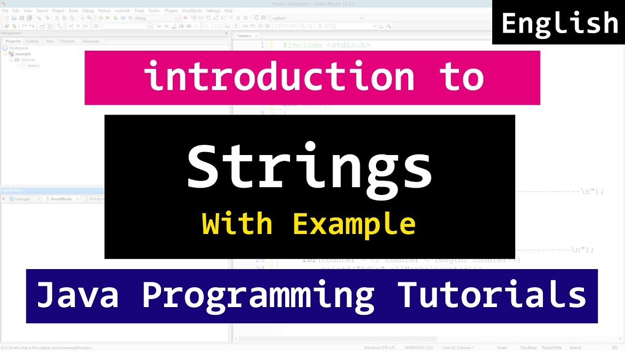 Strings in Java Programming - Video Tutorial