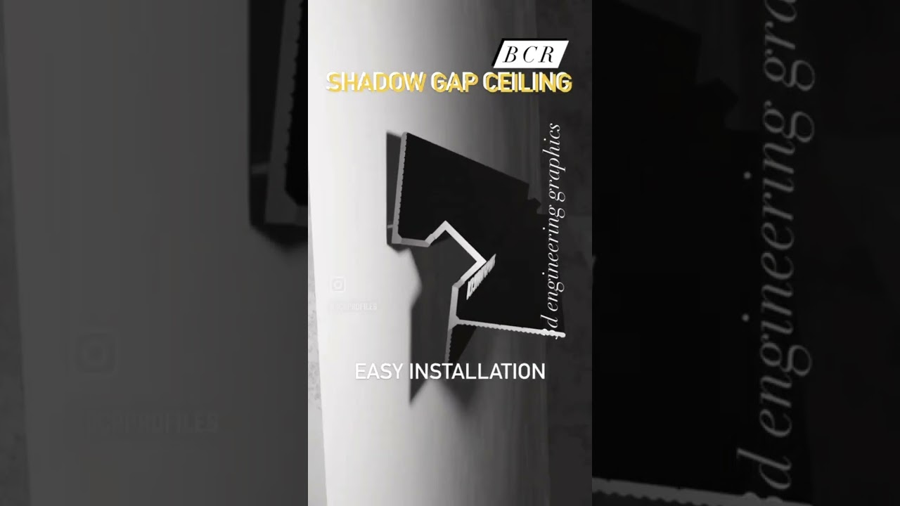 Ceiling shadow Gap Profiles by BCR UK. #interiordesign #luxury #shadow #shadowgap 00971506454326