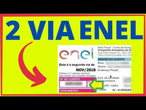 ENEL 2 VIA : Veja como emitir segunda via de conta Enel