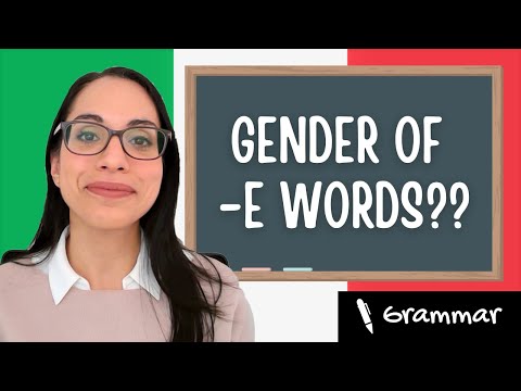 HOW TO tell the GENDER of TRICKY -E ending words | LEARN ITALIAN
