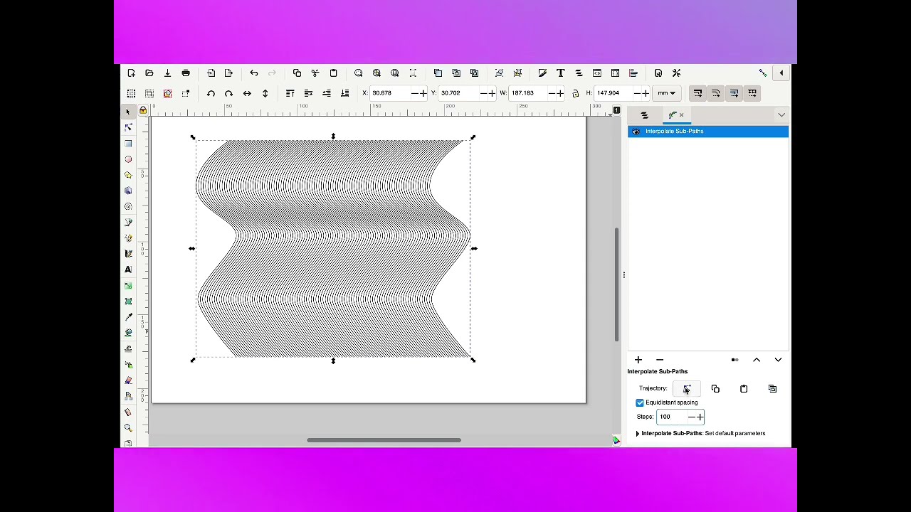 LPE in Inkscape: Interpolating paths