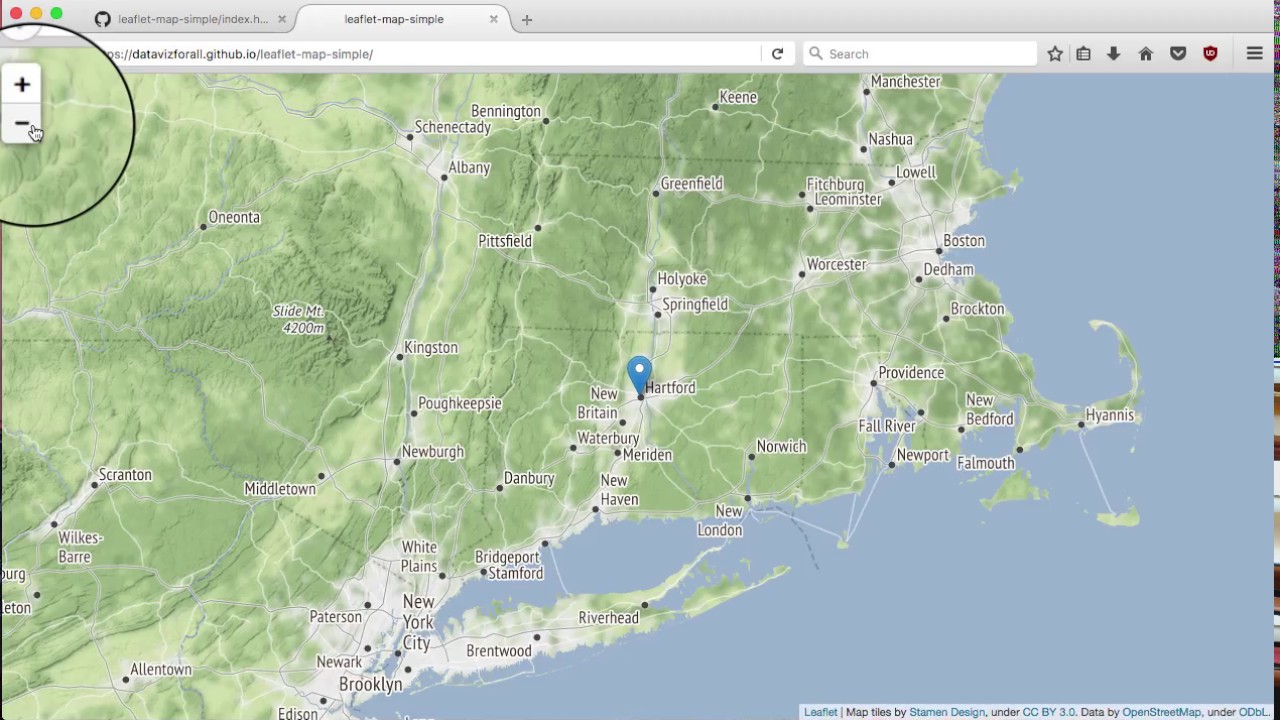 Simple Leaflet Point Map with GitHub