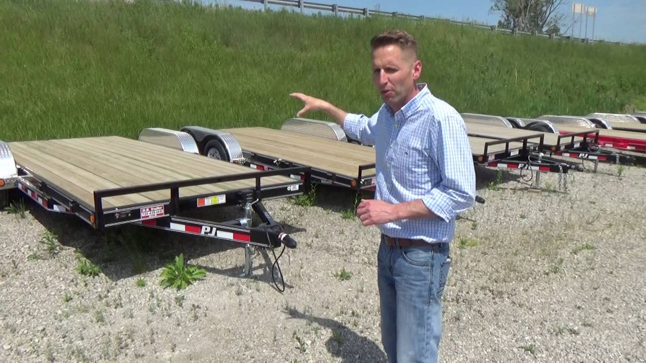 NEW PJ CAR HAULER FLATBED TRAILER