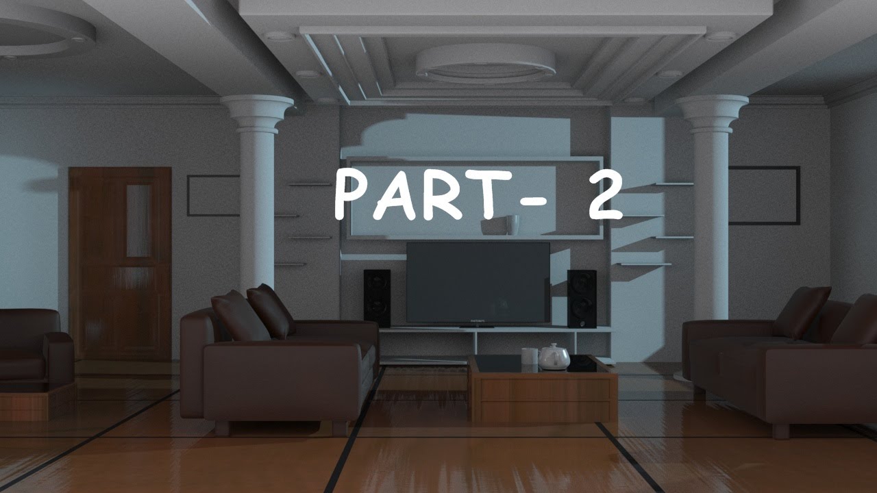 Interior modeling 3DS Max tutorial 2015 part - 2