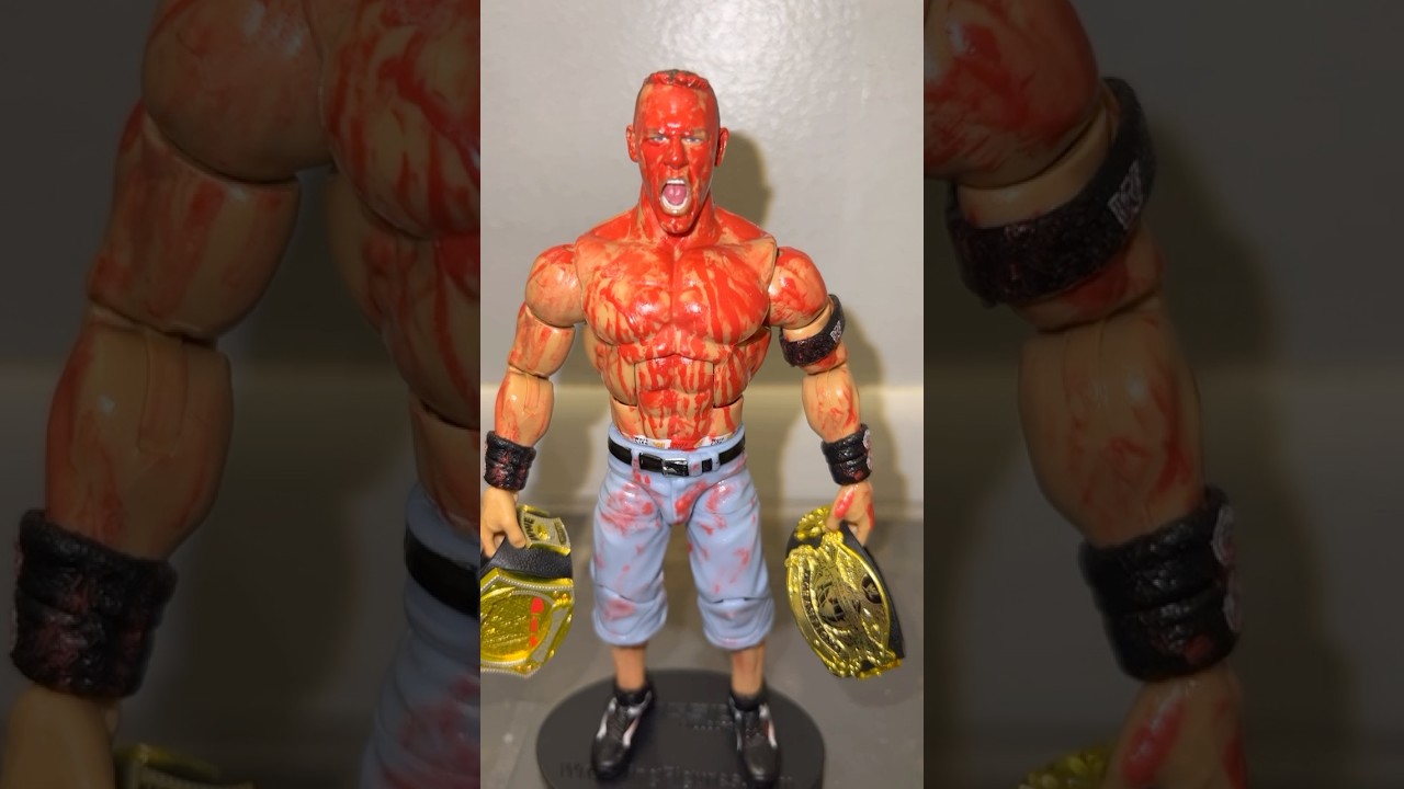 WWE Elite Custom Bloody John Cena figure! #wweelitesquad