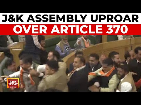 Jammu and Kashmir Assembly Chaos Over Article 370 Restoration | India Today