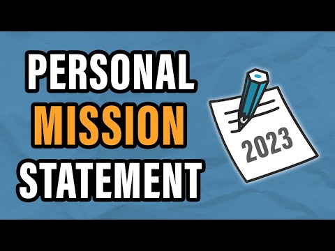 How to Write a Personal Mission Statement!