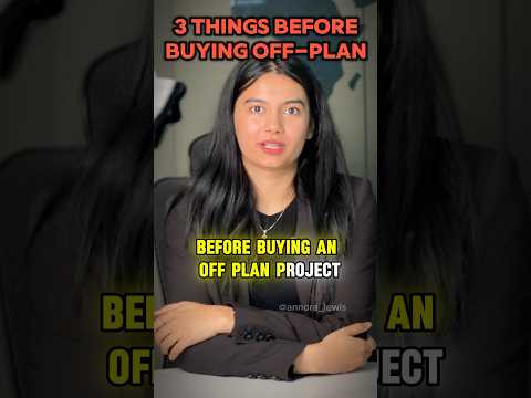3 Must-Know Tips Before Buying Off-Plan Property in Dubai! #offplan #dubai #property