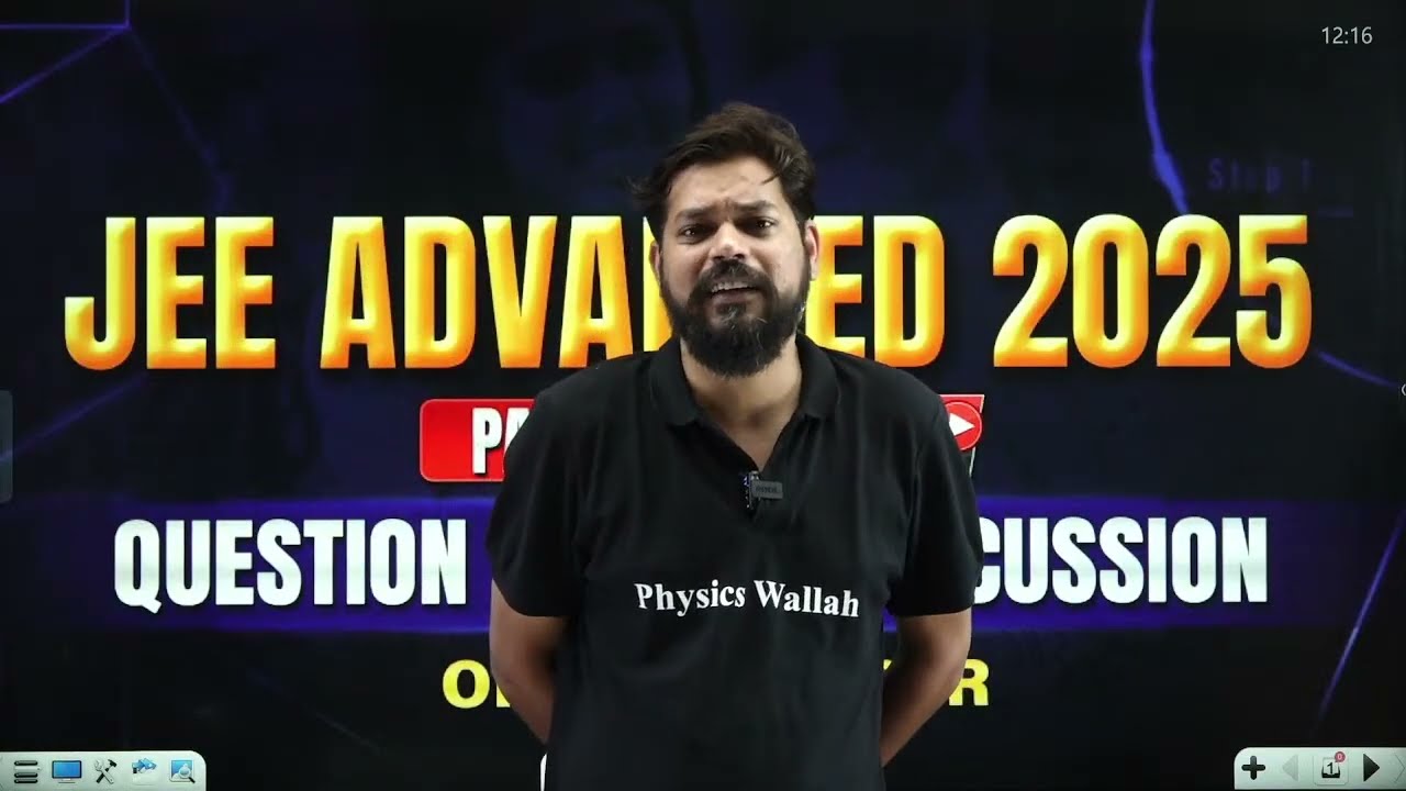 JEE Advanced 2025 || Official Paper -1 Live Discussion 🔥