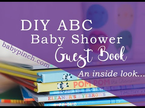 All About the ABC Baby Shower Guest Book Activity