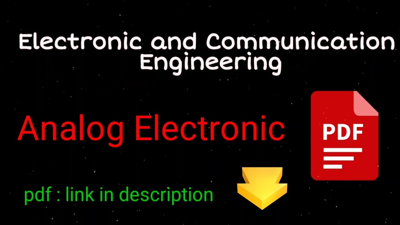 Analog Electronic Notes ECE | Electronic and Communication Enginnering pdf Notes