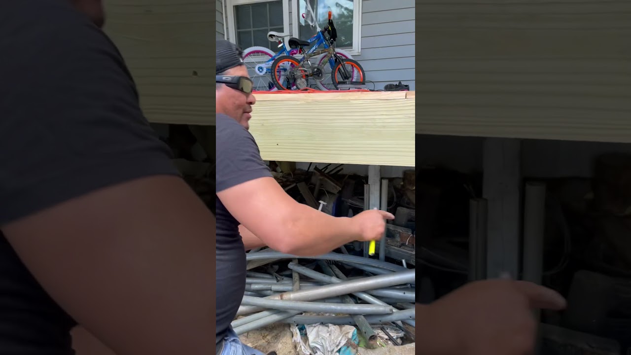 Algo sencillo para escuadrar una escalera de deck