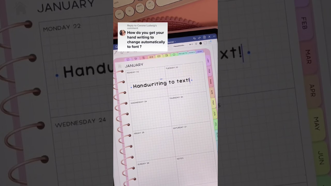 iPad handwriting to text 🤯 Apple pencil | digital planning