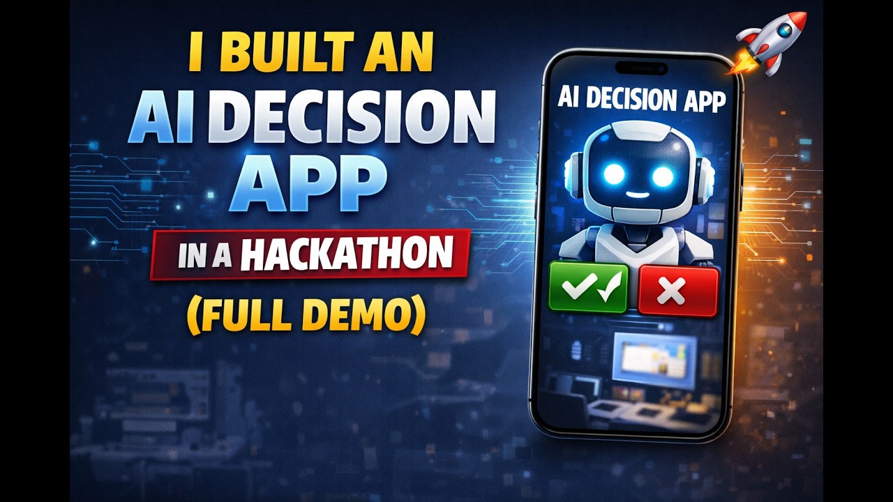 I Built an AI Decision App in a Hackathon (Full Demo)