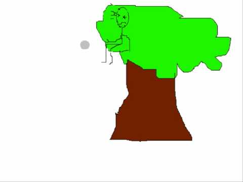 Cartoon Guy Falls From a Cartoon Tree