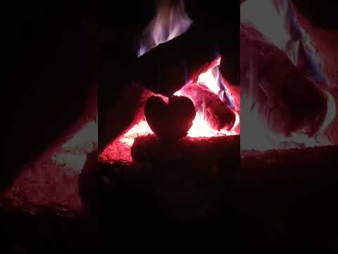 What a wonderful early valentines gift. One of my pieces of wood burnt into a perfect heart shape.