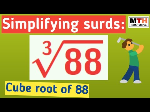 Cube root of 88 | Simplify 88^1/3 | Cube root 88